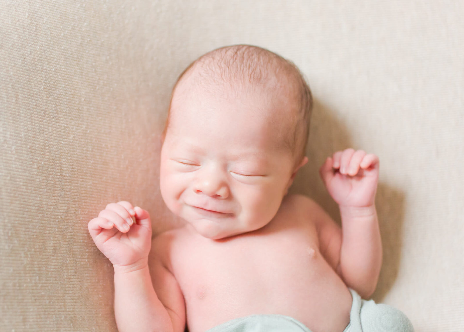 Boston newborn photographers | smiling babies - Isabel Sweet